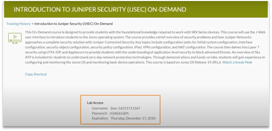 How to Enroll in On-Demand training? – Juniper Education Services